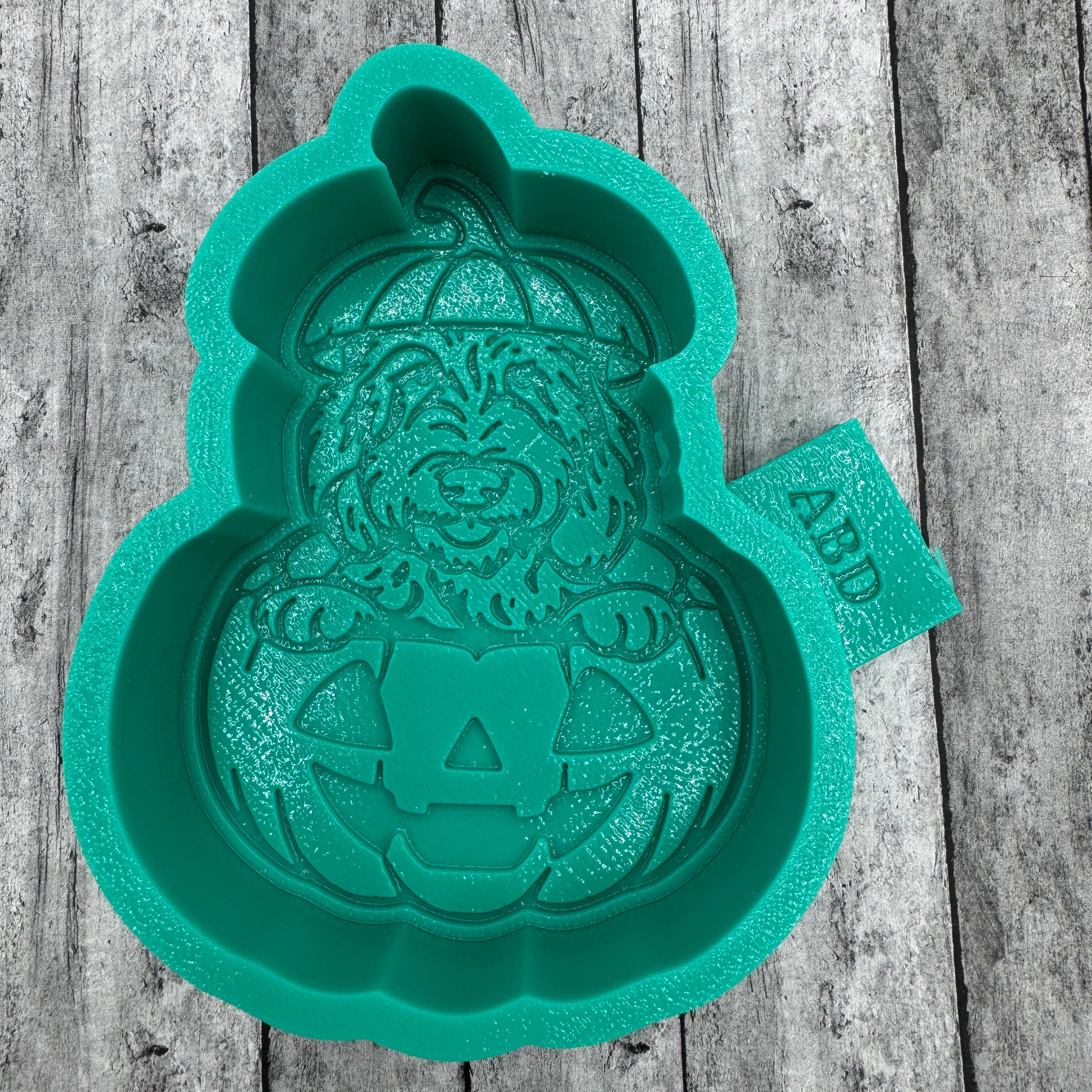 Golden Doodle In a Pumpkin Silicone Mold