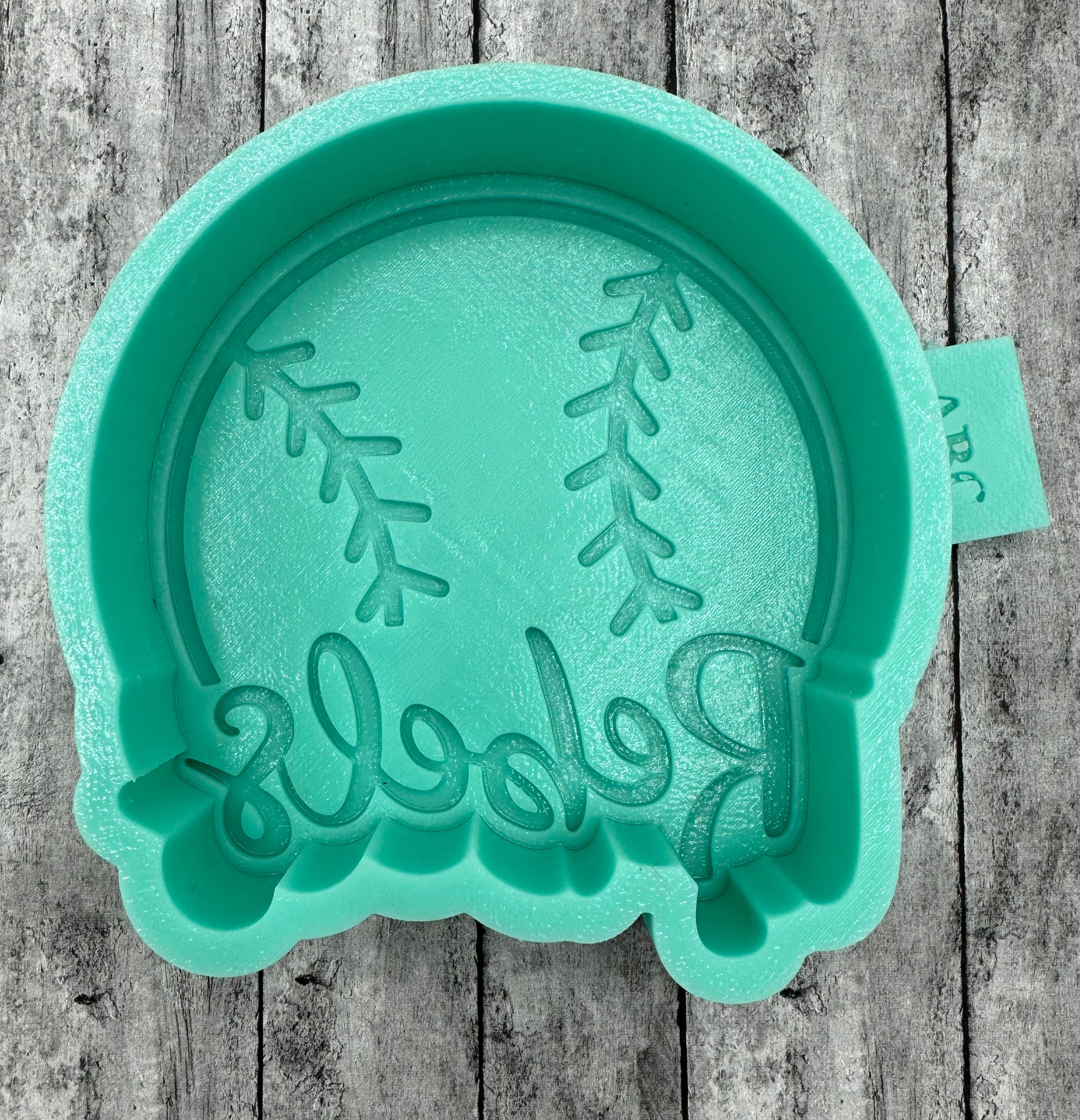 Baseball Softball Team Names Freshie Silicone Mold
