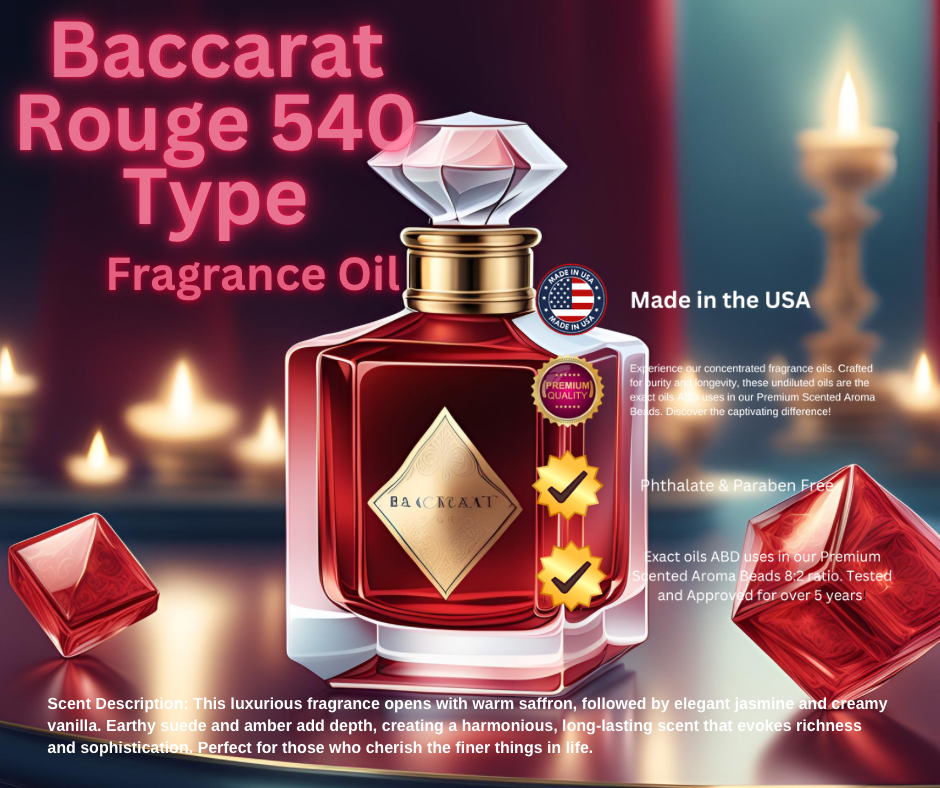 Baccarat Rouge 540 Type - FRAGRANCE OIL – Aroma Bead Depot