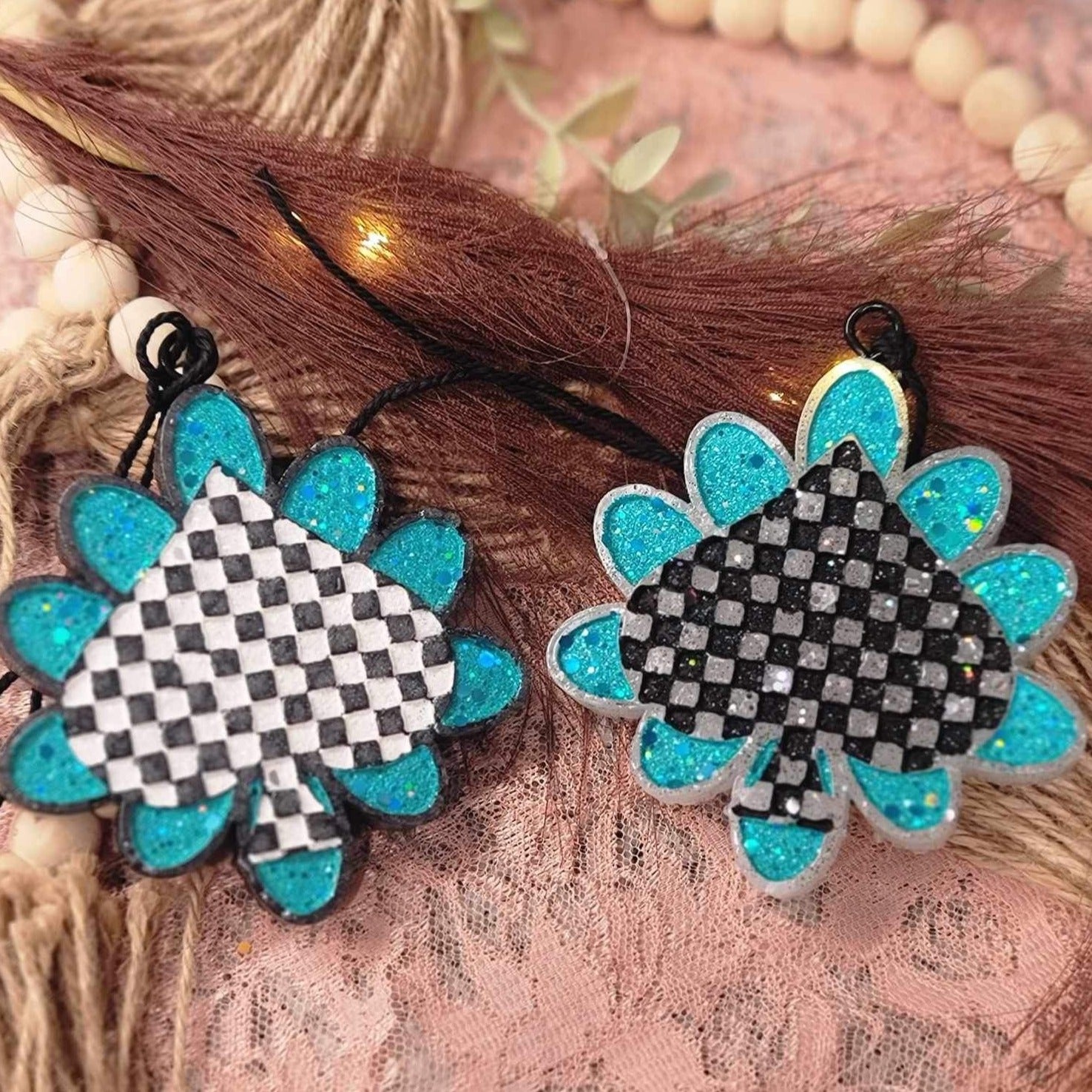 Checkered Ace of Spade with Concho Background Freshie Silicone Mold ...