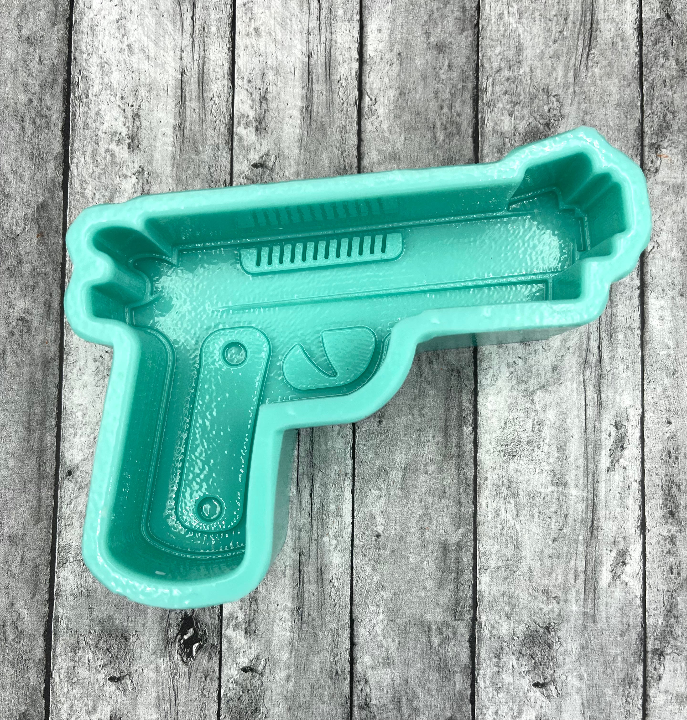 Gun Revolver Glock Freshie Silicone Mold